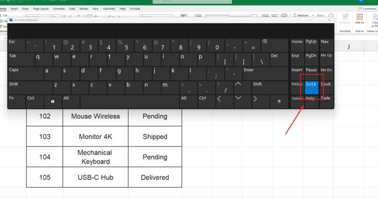 Arrow Keys Not Working in Excel? 5 Ways to Fix It Instantly